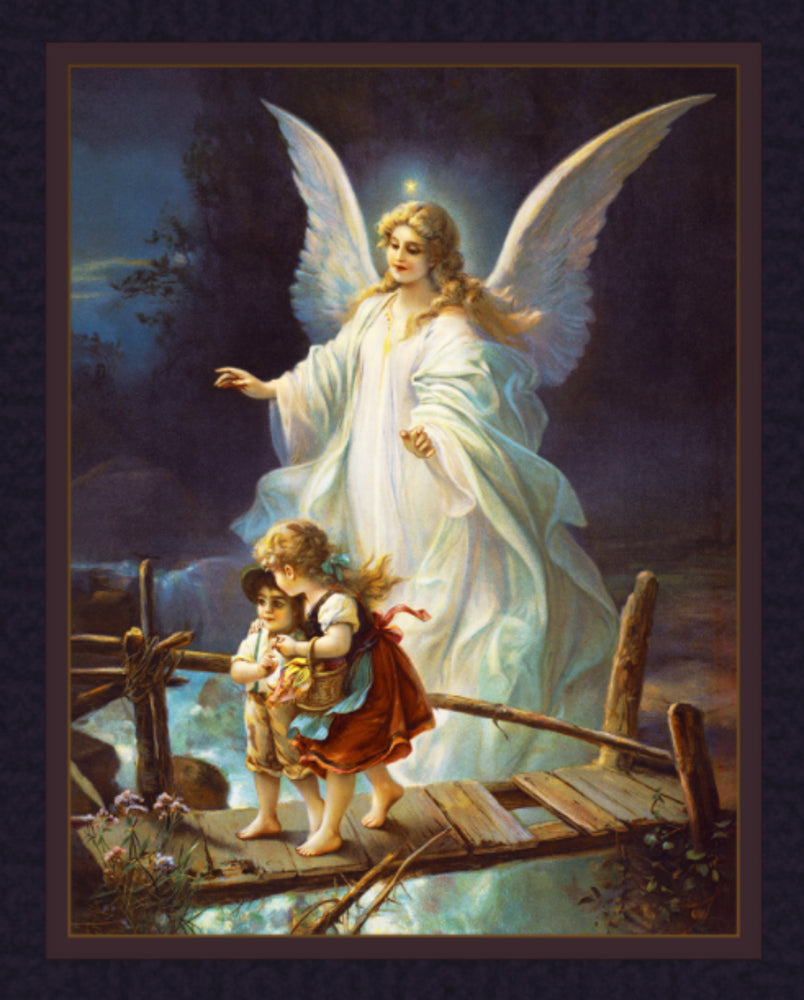 Guardian Angel Panel Cotton Fabric – MT Peak Fabric